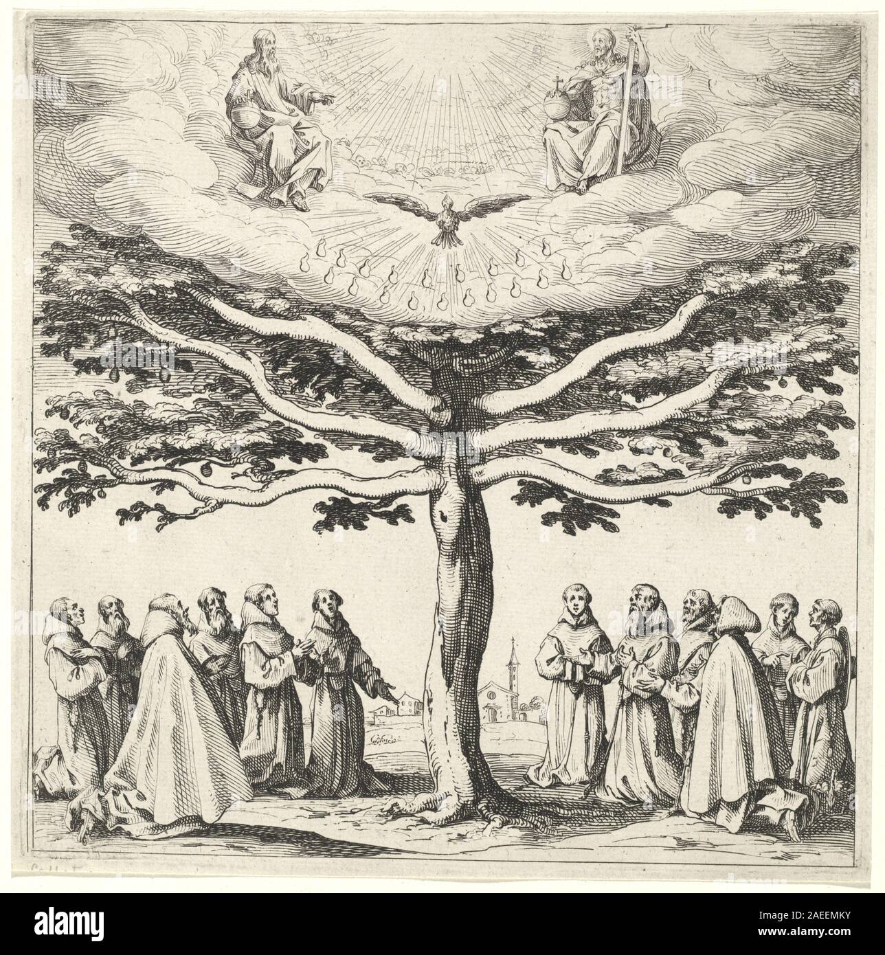 The Holy Trinity in the Tree of Life, in or after 1621, depicts the ...