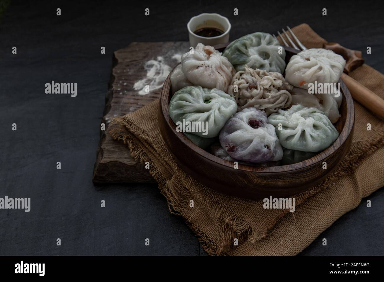 Chinese chives Dumplings Mixed Color or Garlic Chives Dim Sum Rice Cake ...