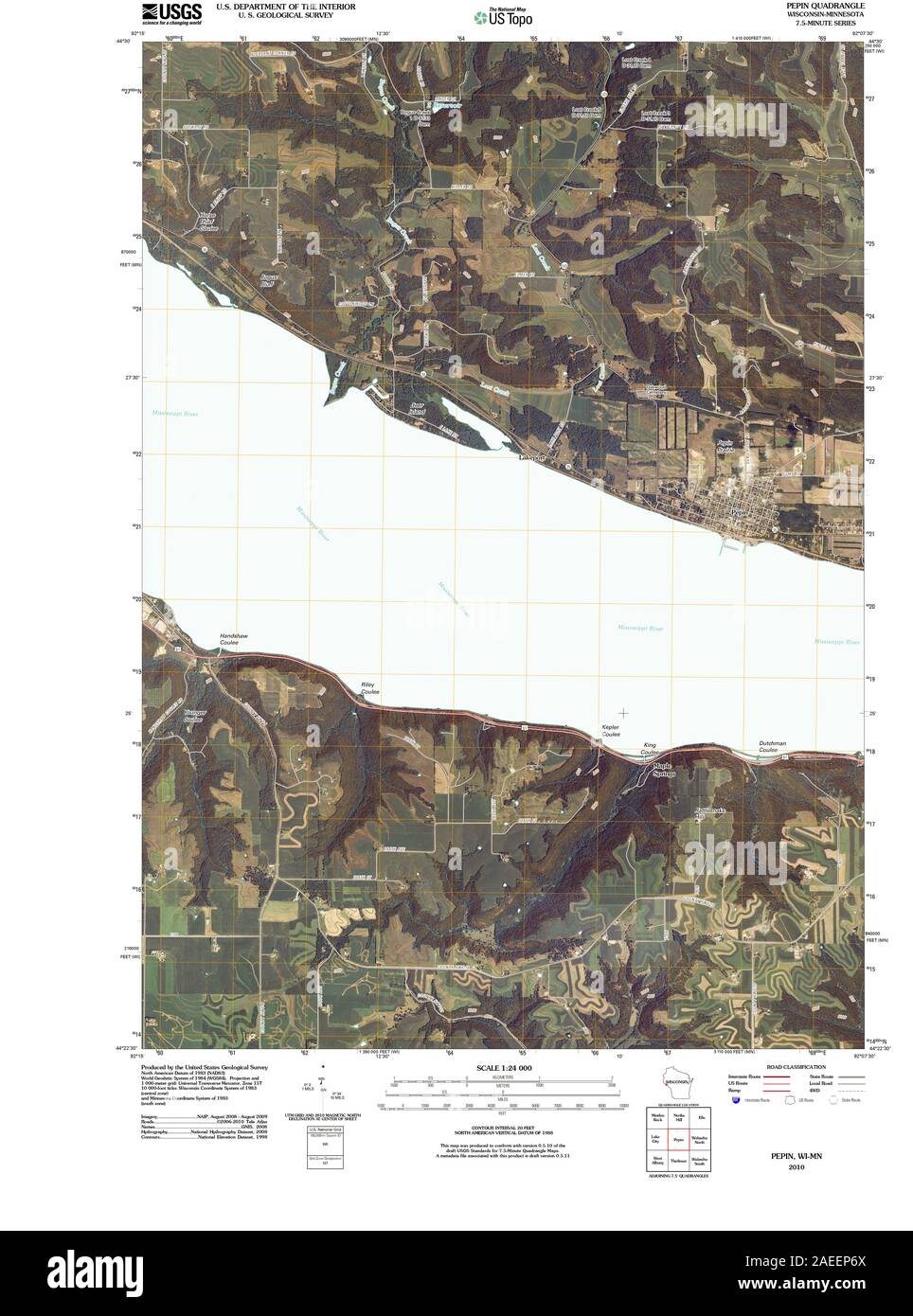 Map of pepin hi-res stock photography and images - Alamy