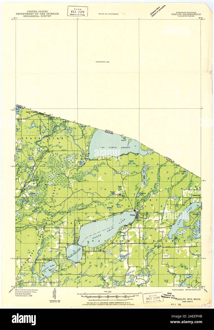 Map of phelps Cut Out Stock Images & Pictures - Alamy