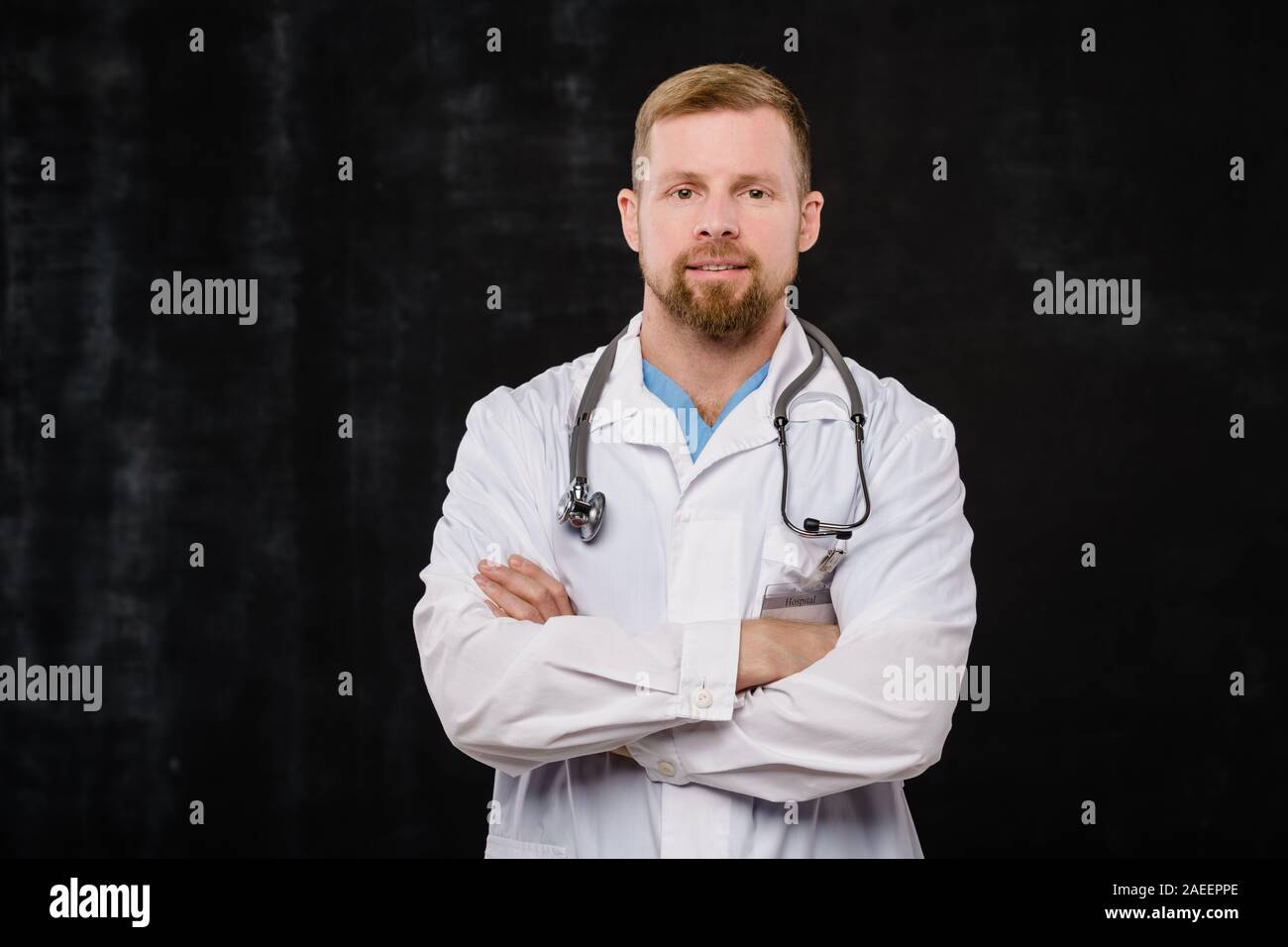 Young caucasian bearded doctor hi-res stock photography and images - Alamy
