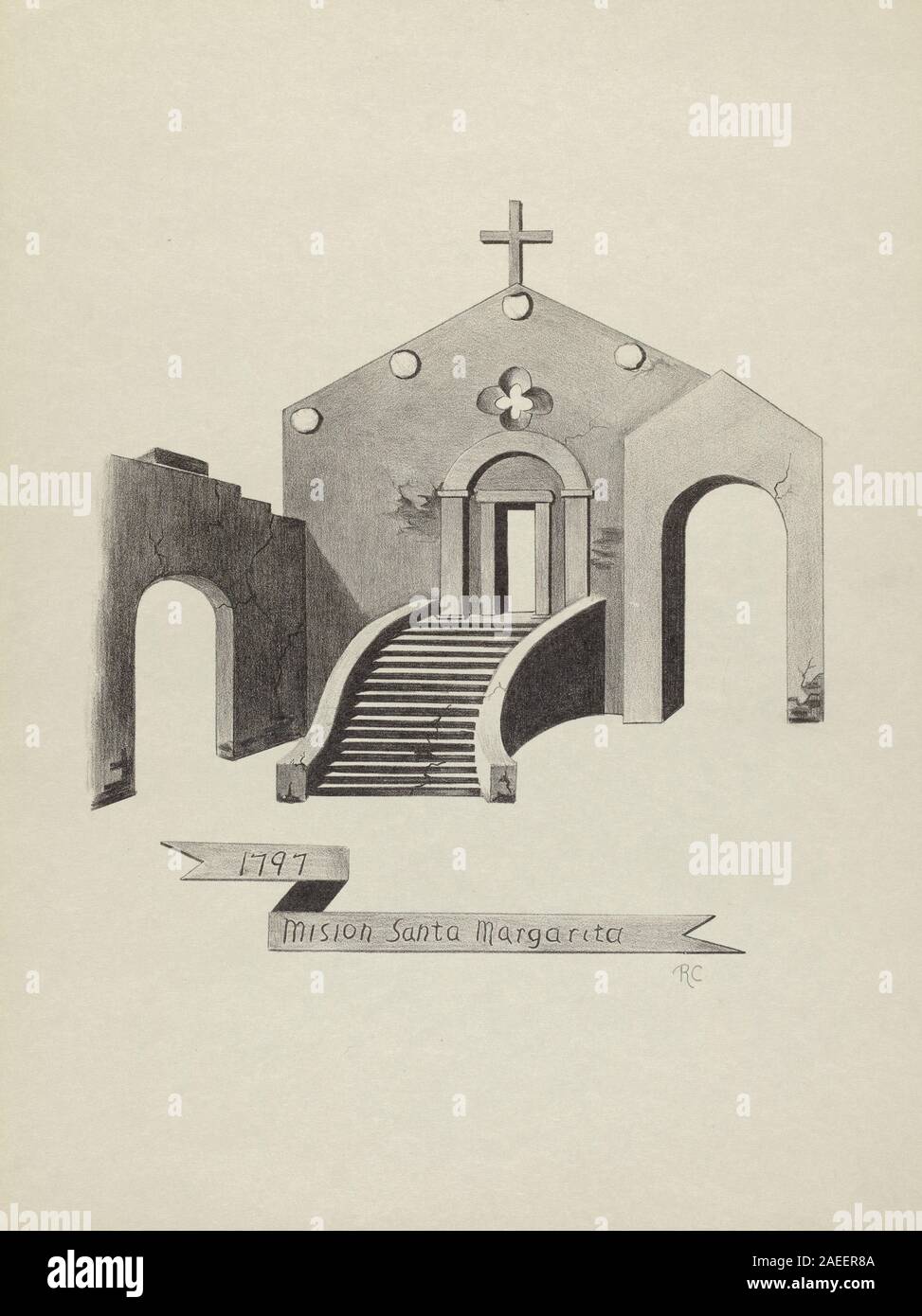 Mision Santa Margarita by James Jones is a depiction of the Spanish ...