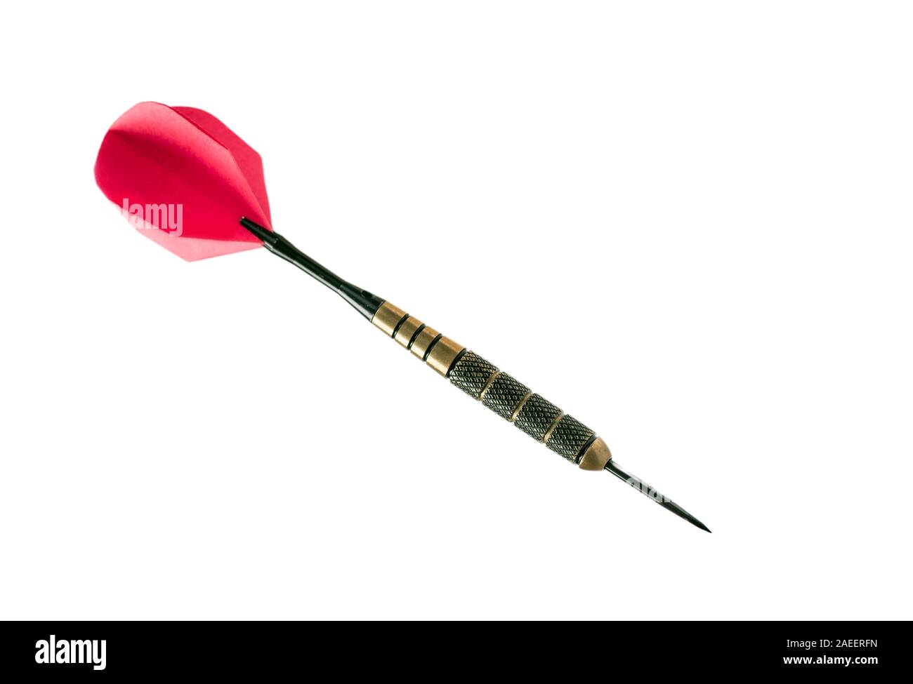 Single dart arrow isolated on white Stock Photo - Alamy