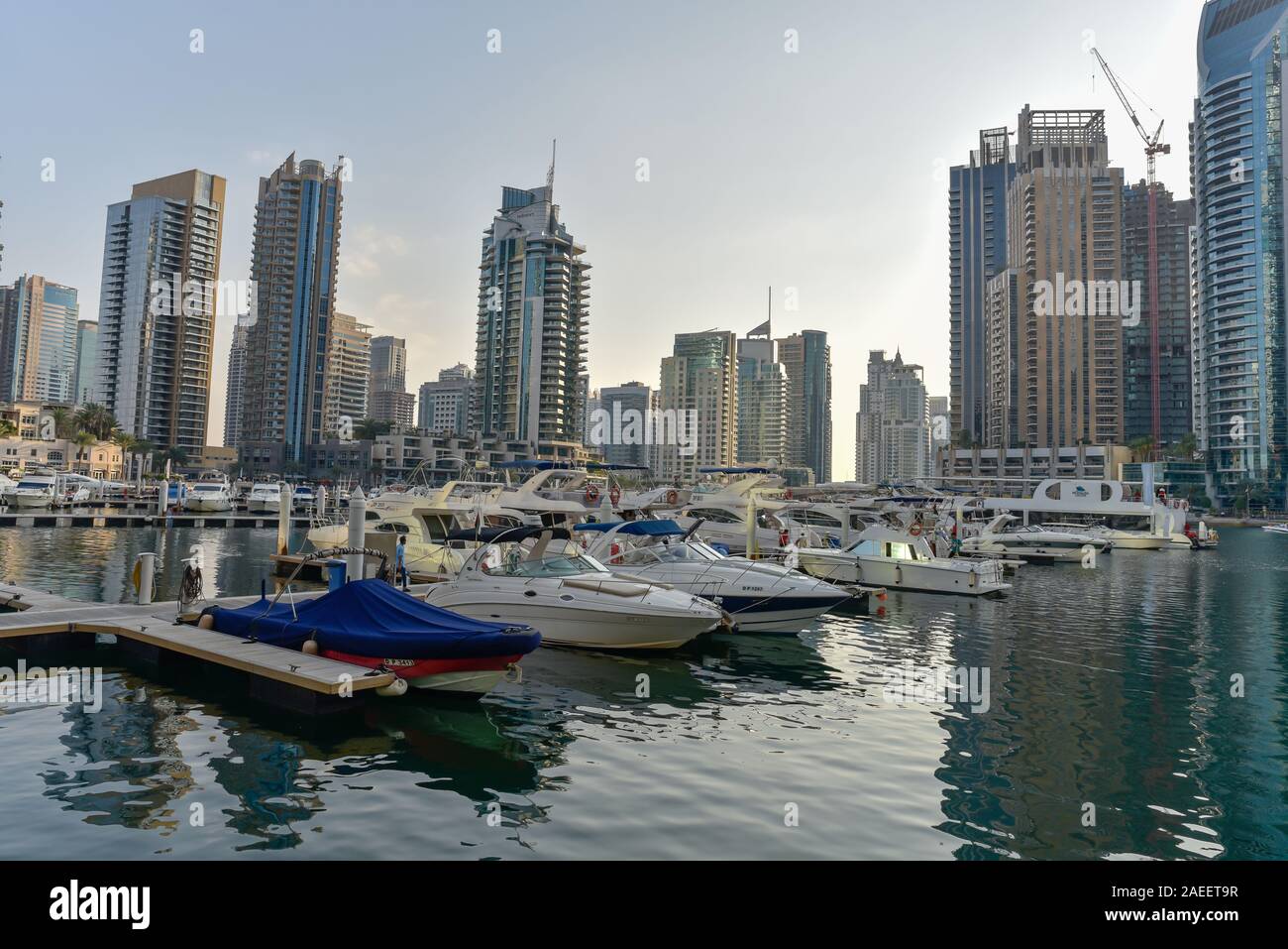 Marina Walk, Dubai Marina area, Dubai, United Arab Emirates, December ...