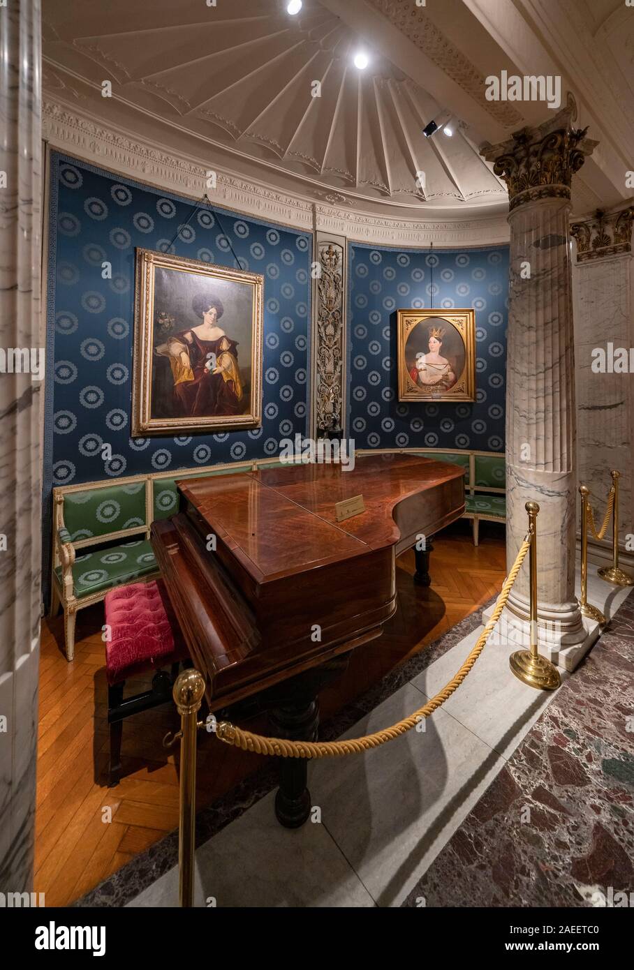 Interior of the Museo Teatrale alla Scala (Scala Theater Museum), a ...