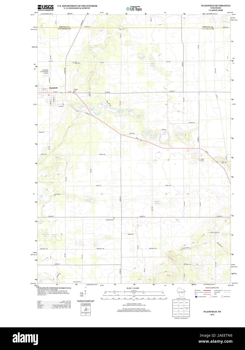 Plainfield map Cut Out Stock Images & Pictures - Alamy