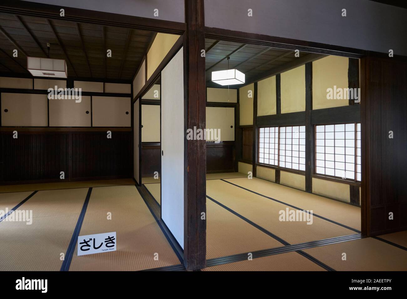 Interior of the house of the famouse Japanese surveyor, cartographer ...