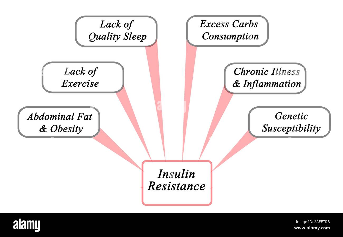 Causes of Insulin Resistance Stock Photo - Alamy