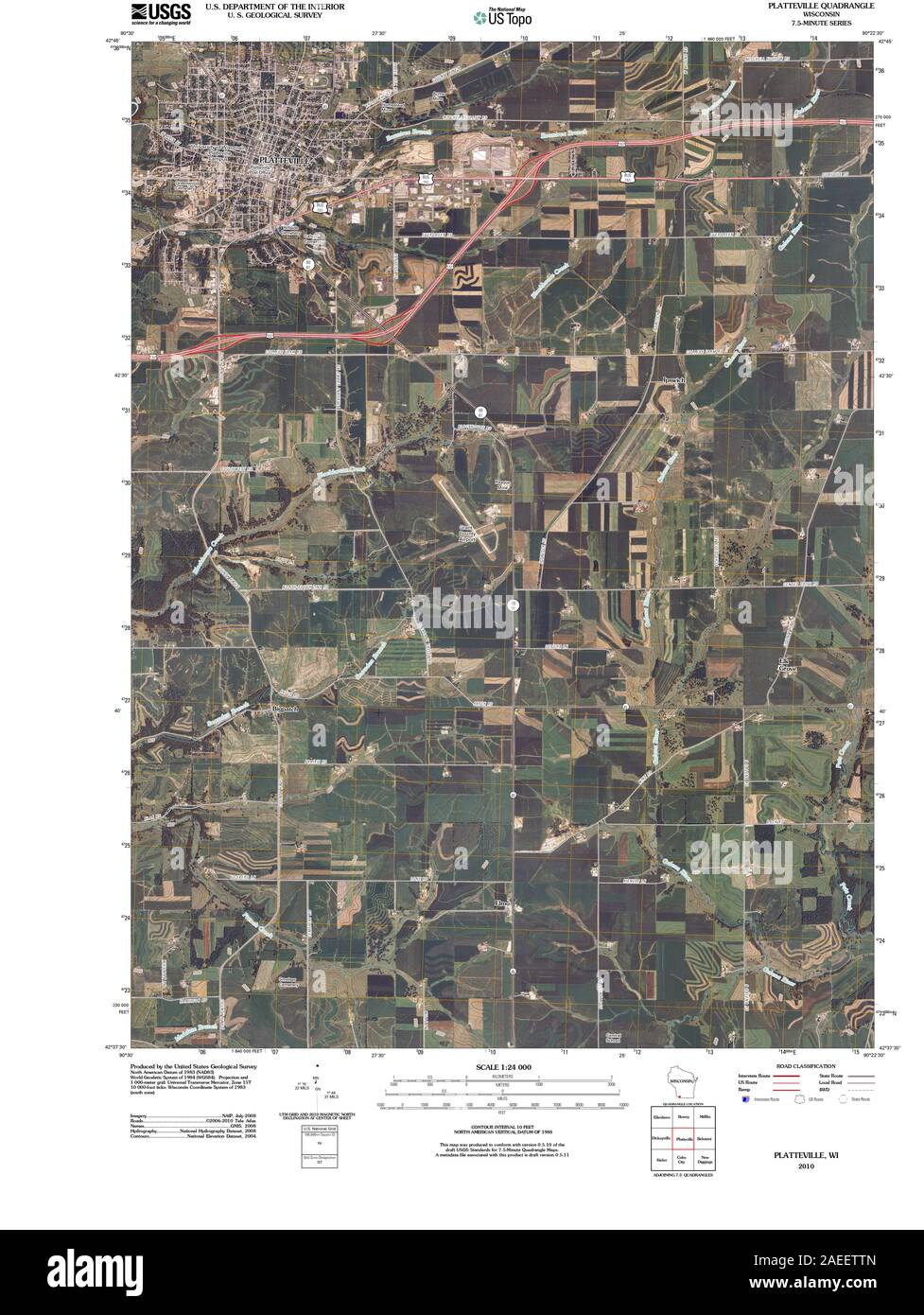 Map of platteville hi-res stock photography and images - Alamy