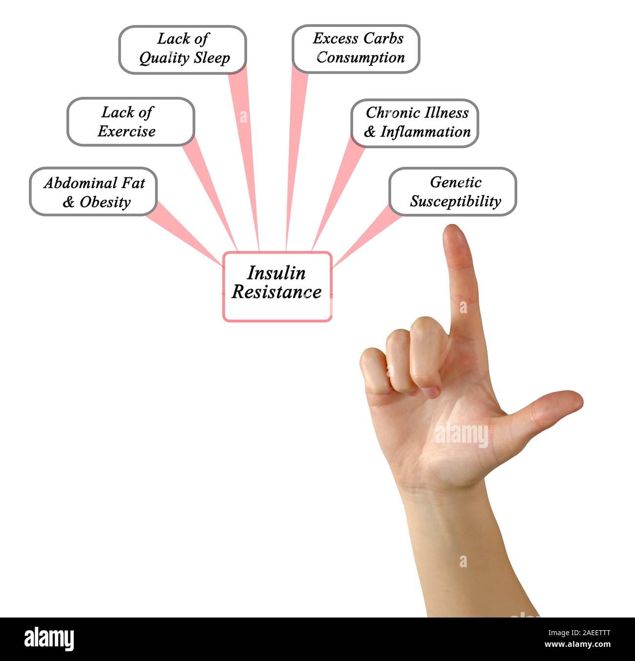Causes of Insulin Resistance Stock Photo - Alamy
