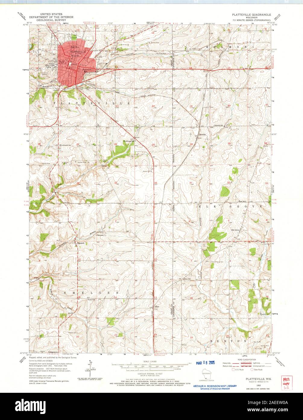 Map of platteville hi-res stock photography and images - Alamy