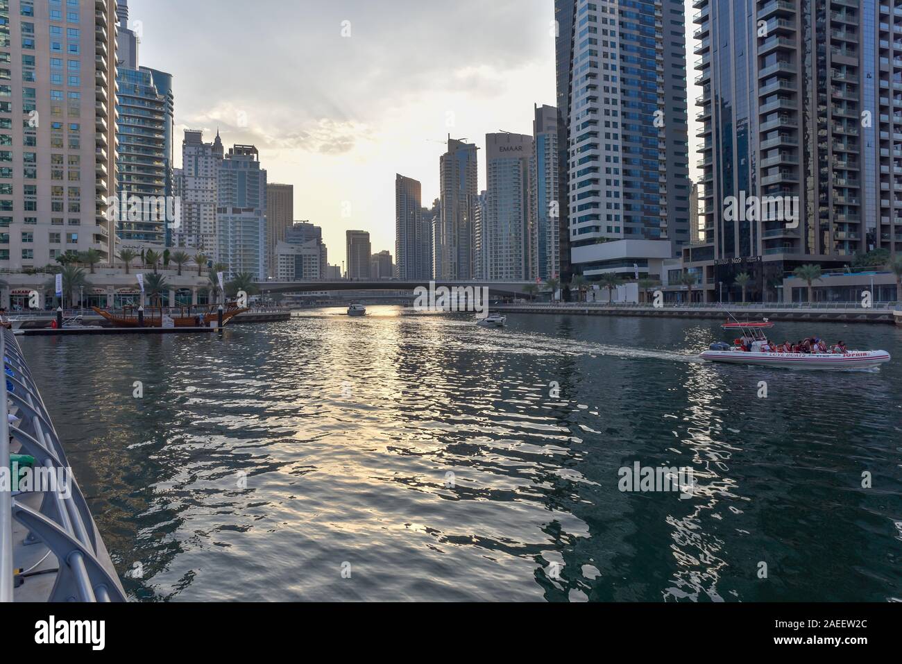Marina Walk, Dubai Marina area, Dubai, United Arab Emirates, December ...