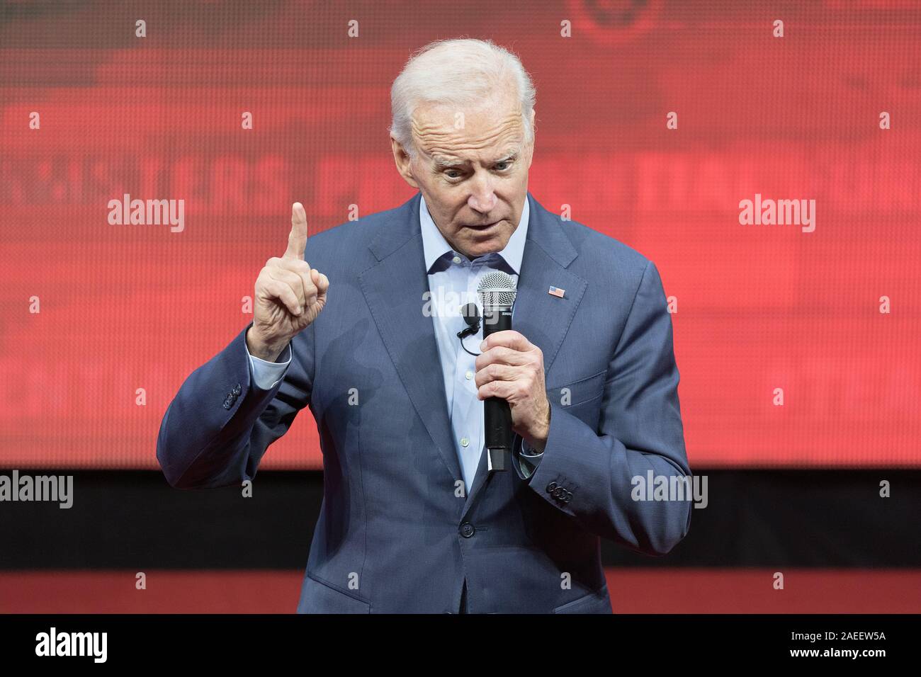 Cedar Rapids, Iowa, USA. 7th December, 2019. Vice President Joe Biden ...