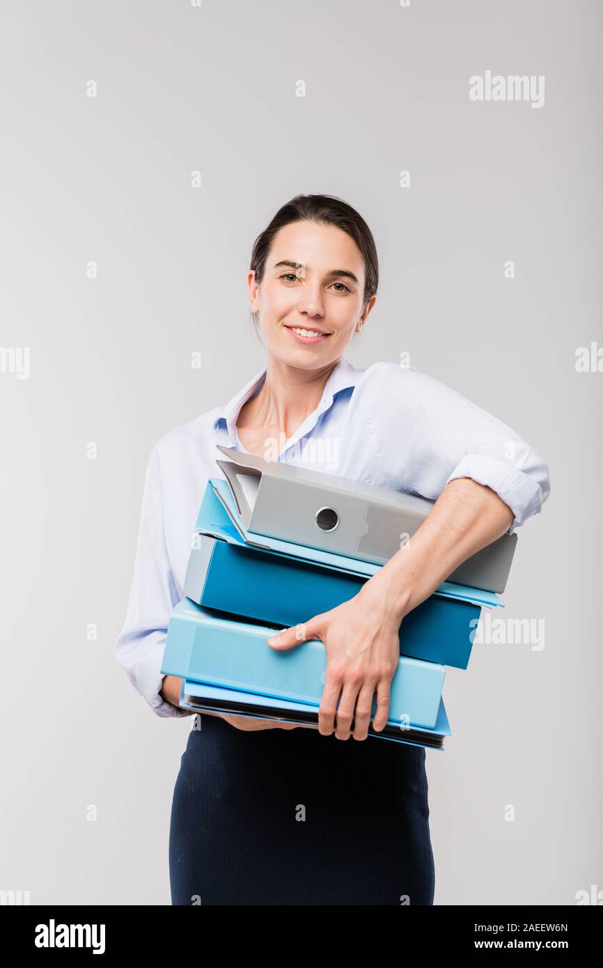 Women with ring binder hi-res stock photography and images - Alamy