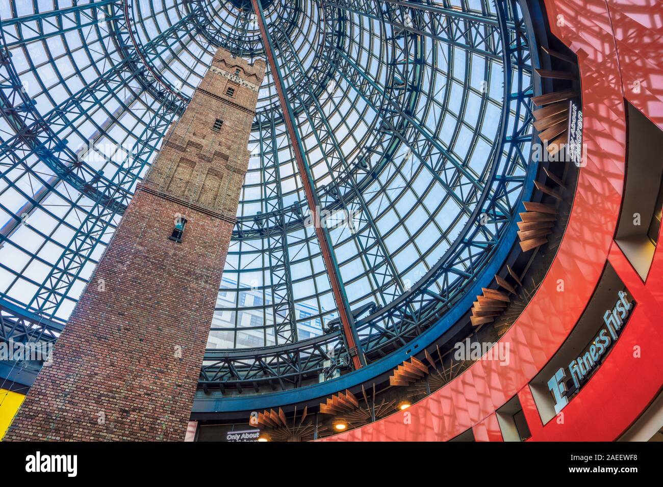 The Shot Tower at Melbourne Central Station, Melbourne, Australia Stock ...