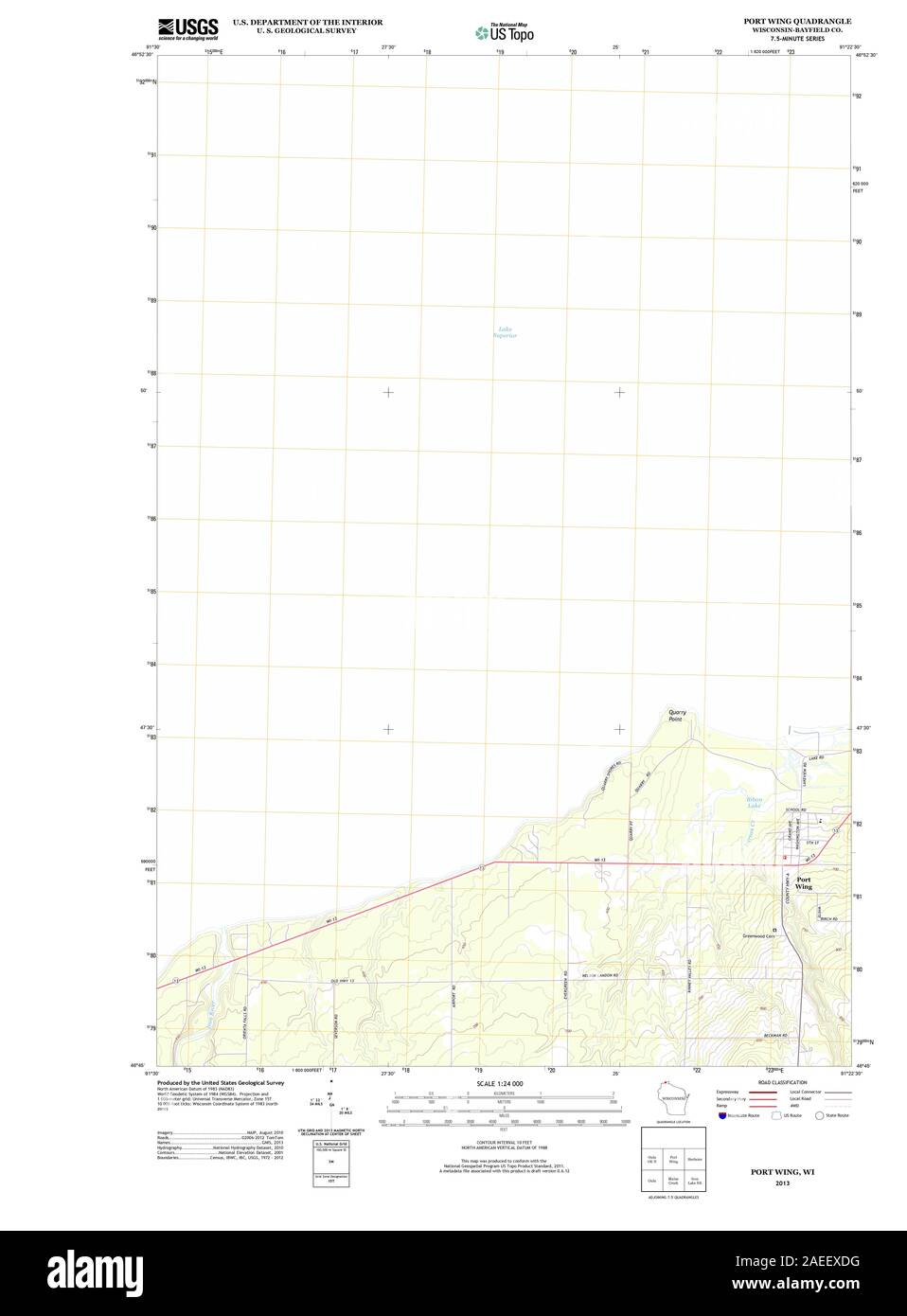 Map of port wing hi-res stock photography and images - Alamy