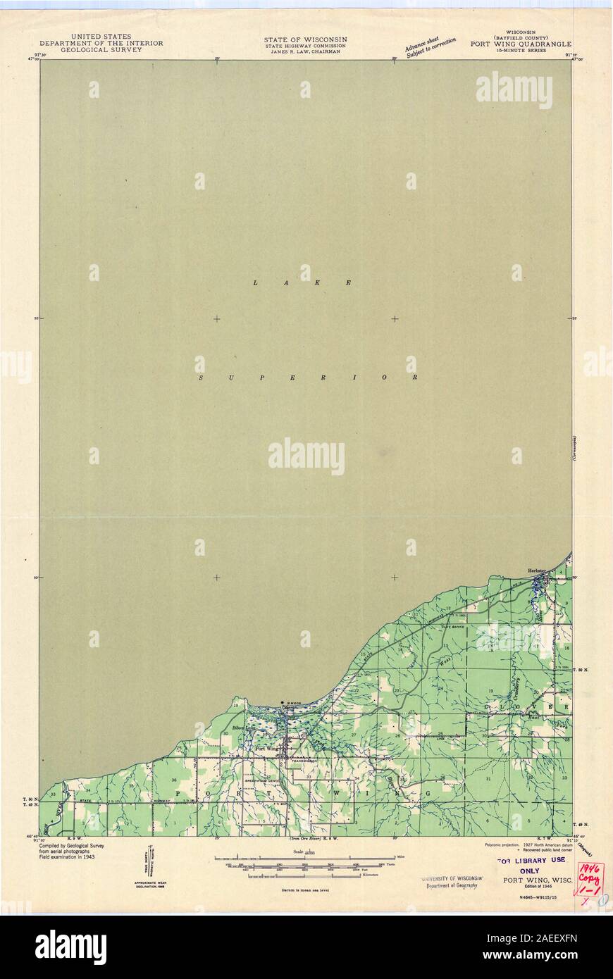 Map of port wing hi-res stock photography and images - Alamy