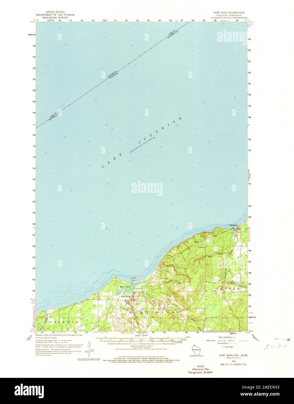 Map of port wing hi-res stock photography and images - Alamy