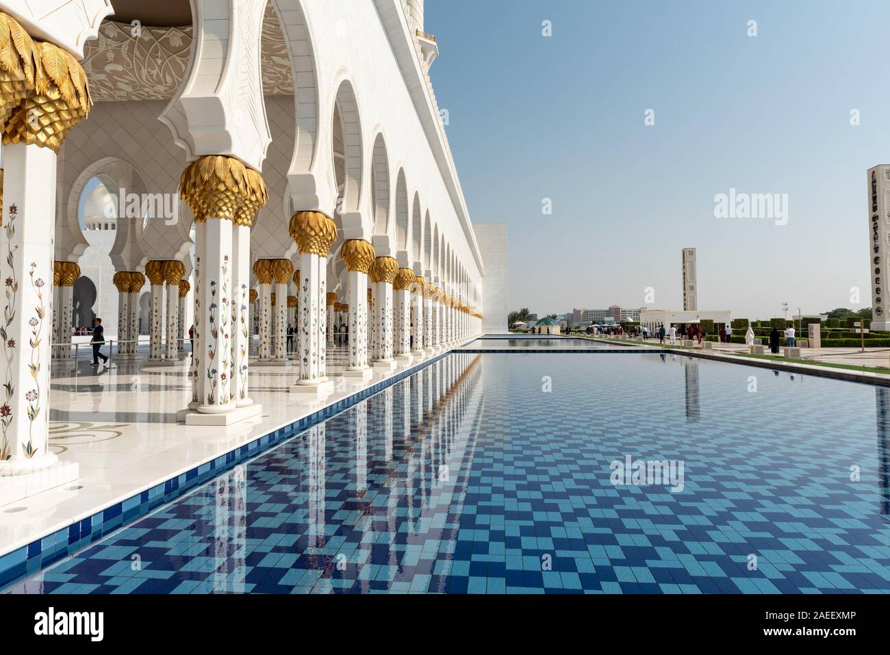 Sheikh Zayed Mosque, Abu Dhabi, United Arab Emirates, December 02, 2019 ...