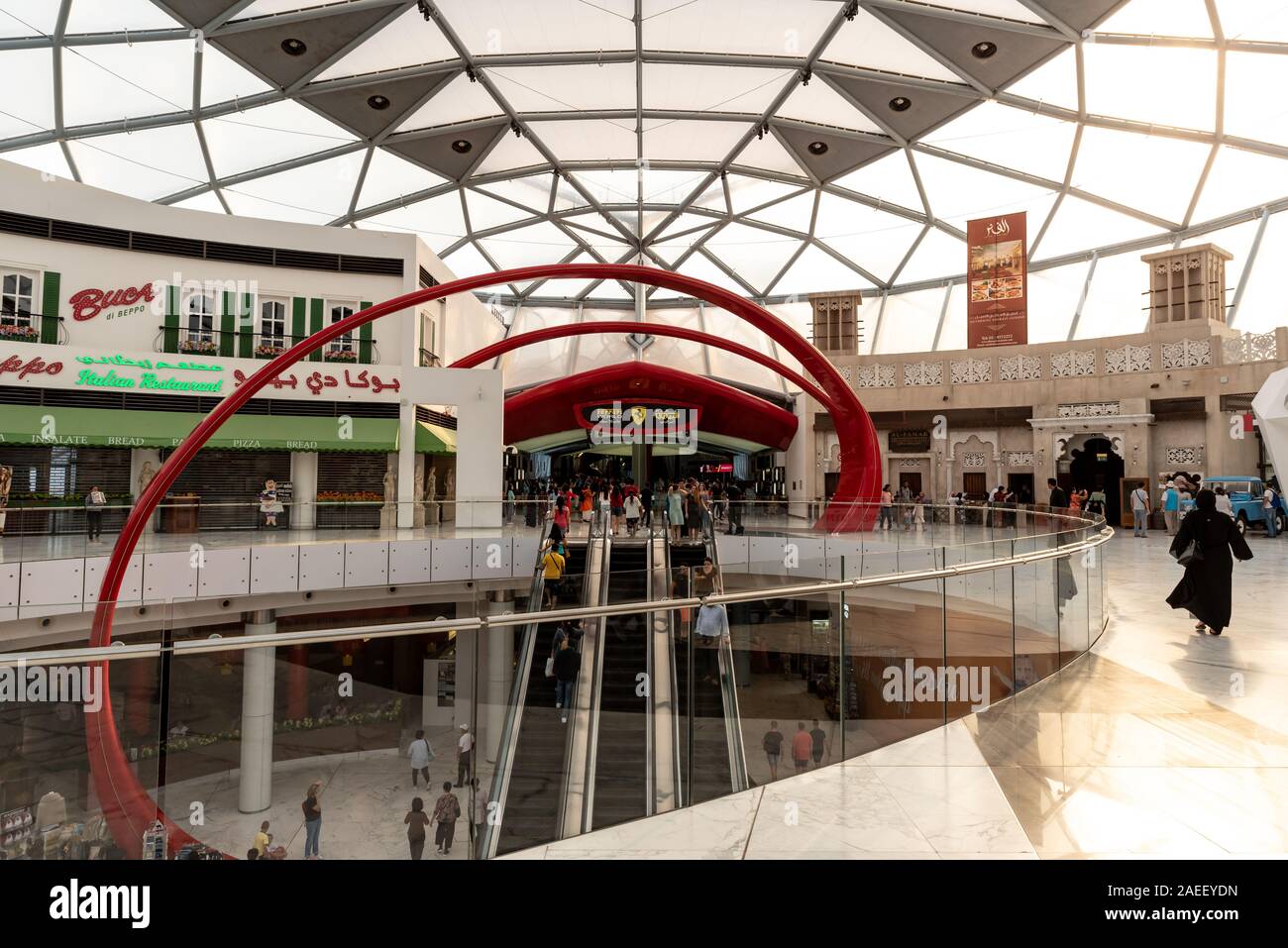 The Ferrari World Building, December 02, 2019, Abu Dhabi, United Arab ...