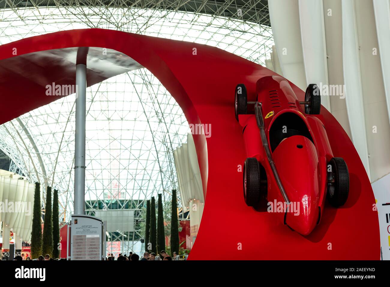 Ferrari world abu dhabi exterior hi-res stock photography and images ...