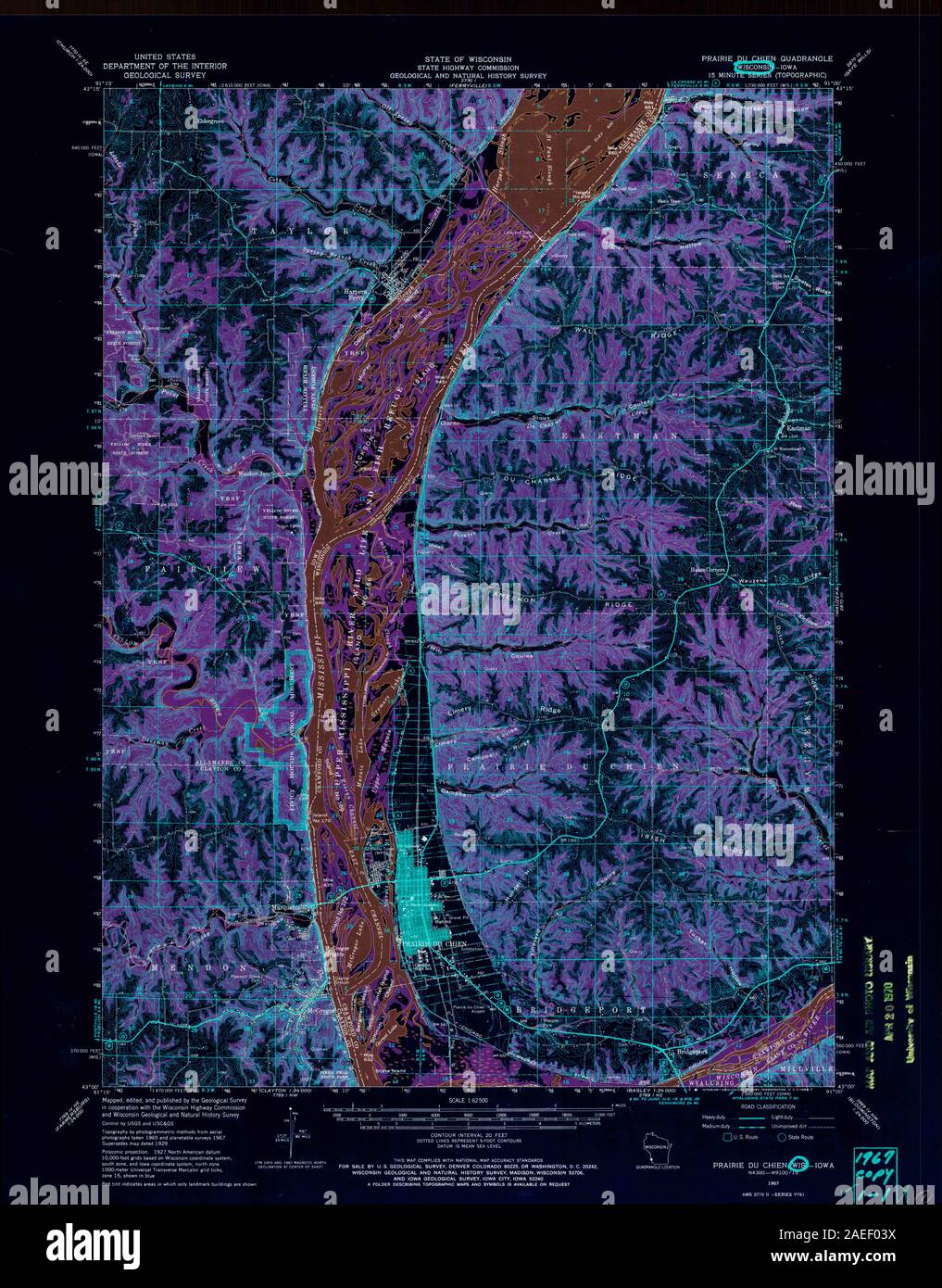 Map of prairie du chien hi-res stock photography and images - Alamy