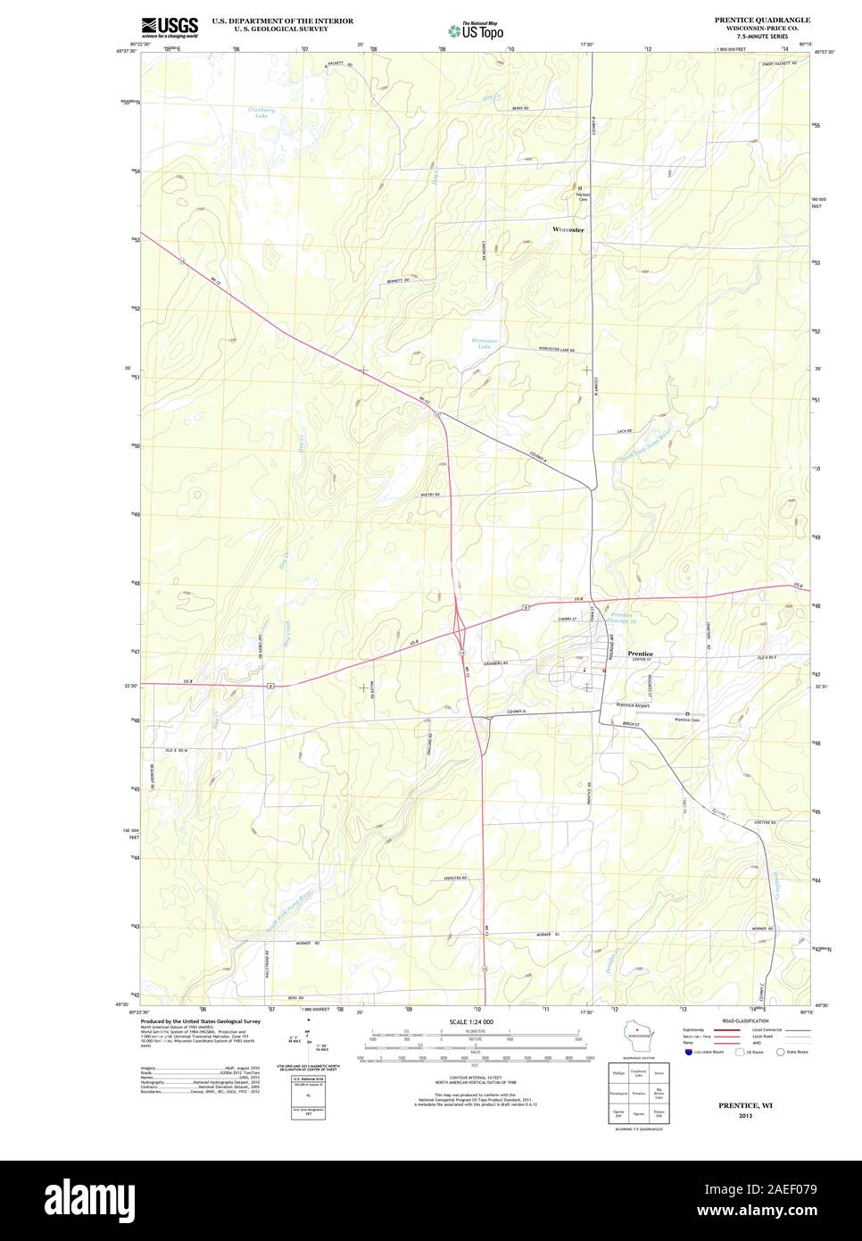 Map of prentice hi-res stock photography and images - Alamy