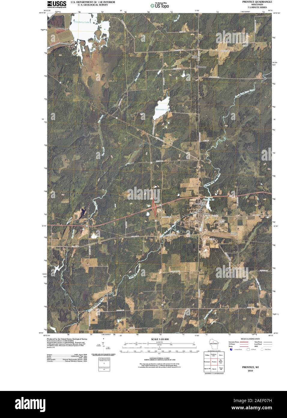 Map of prentice hi-res stock photography and images - Alamy