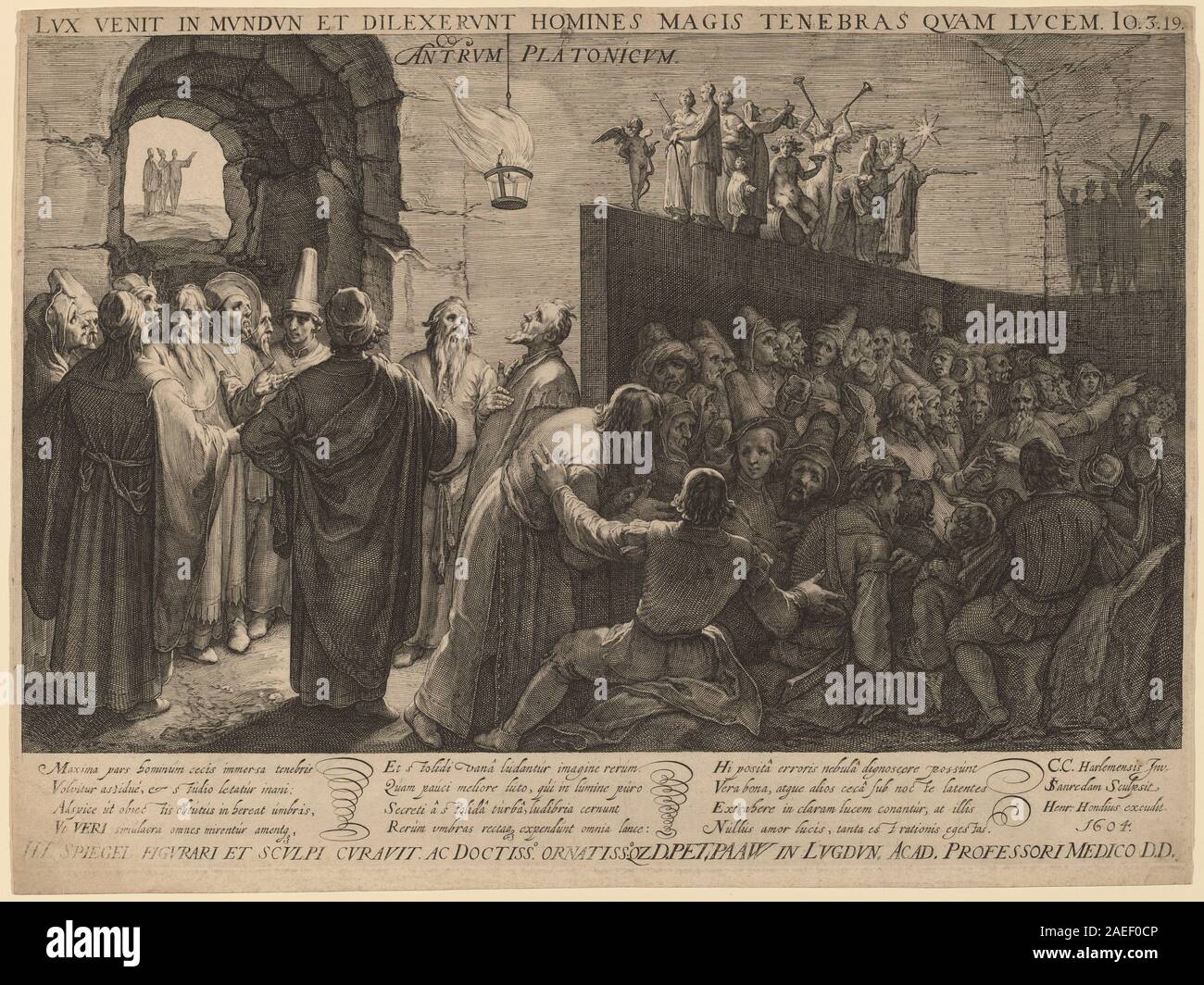 Jan Pietersz Saenredam after Cornelis Cornelisz van Haarlem, Plato's Cave, 1604 Plato's Cave ...