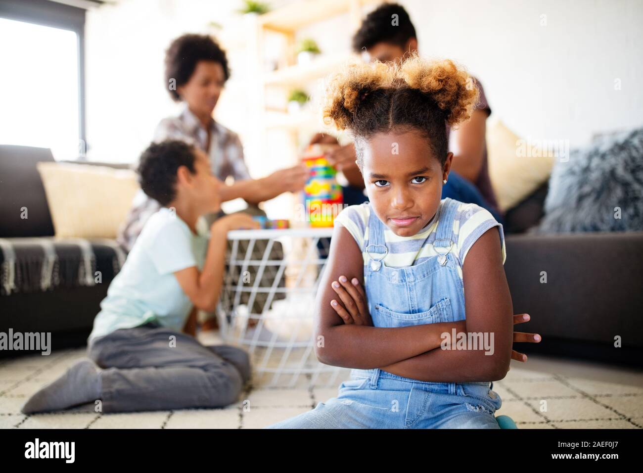 Black mother and daughter arguing hi-res stock photography and images ...