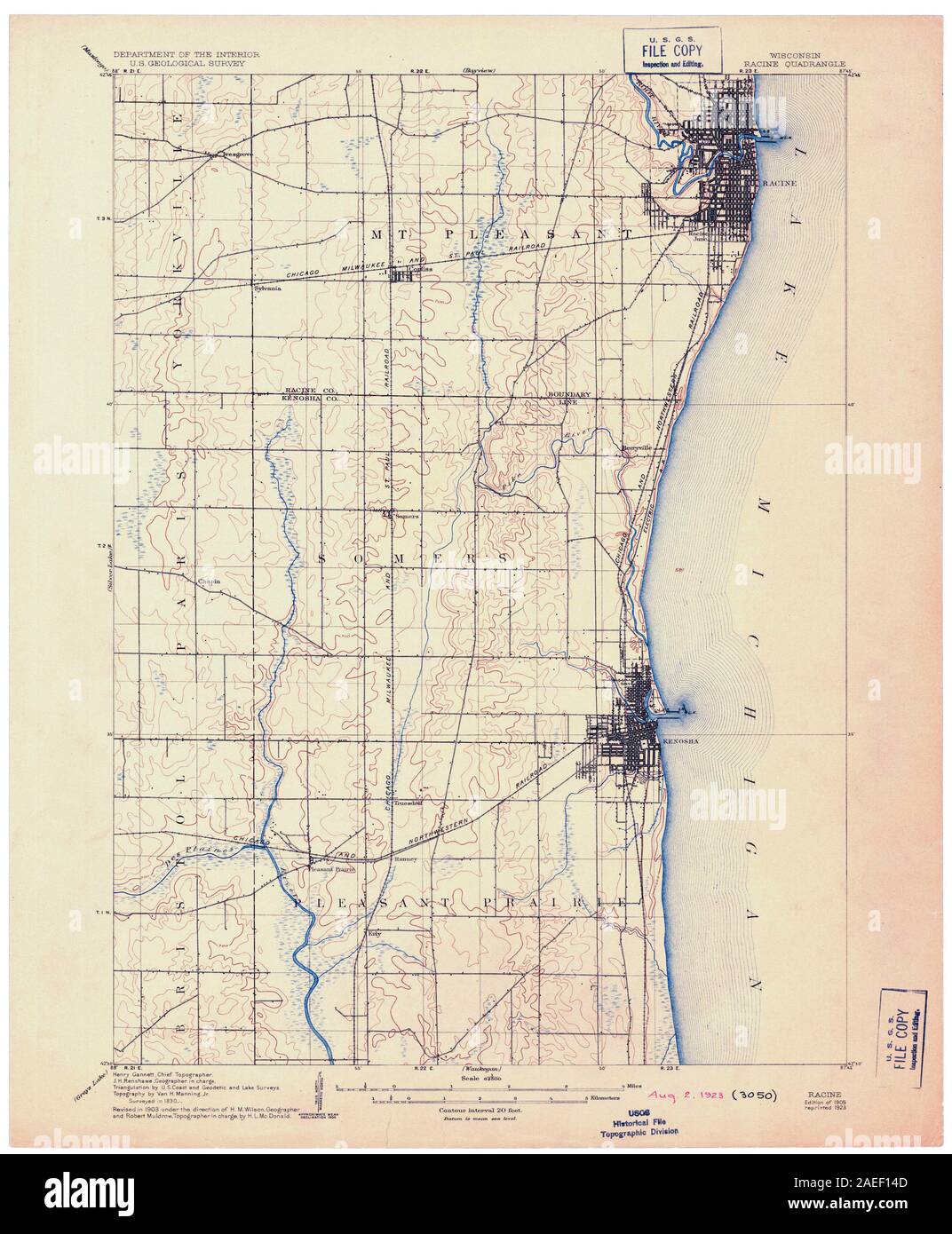 Map of racine Cut Out Stock Images & Pictures - Alamy
