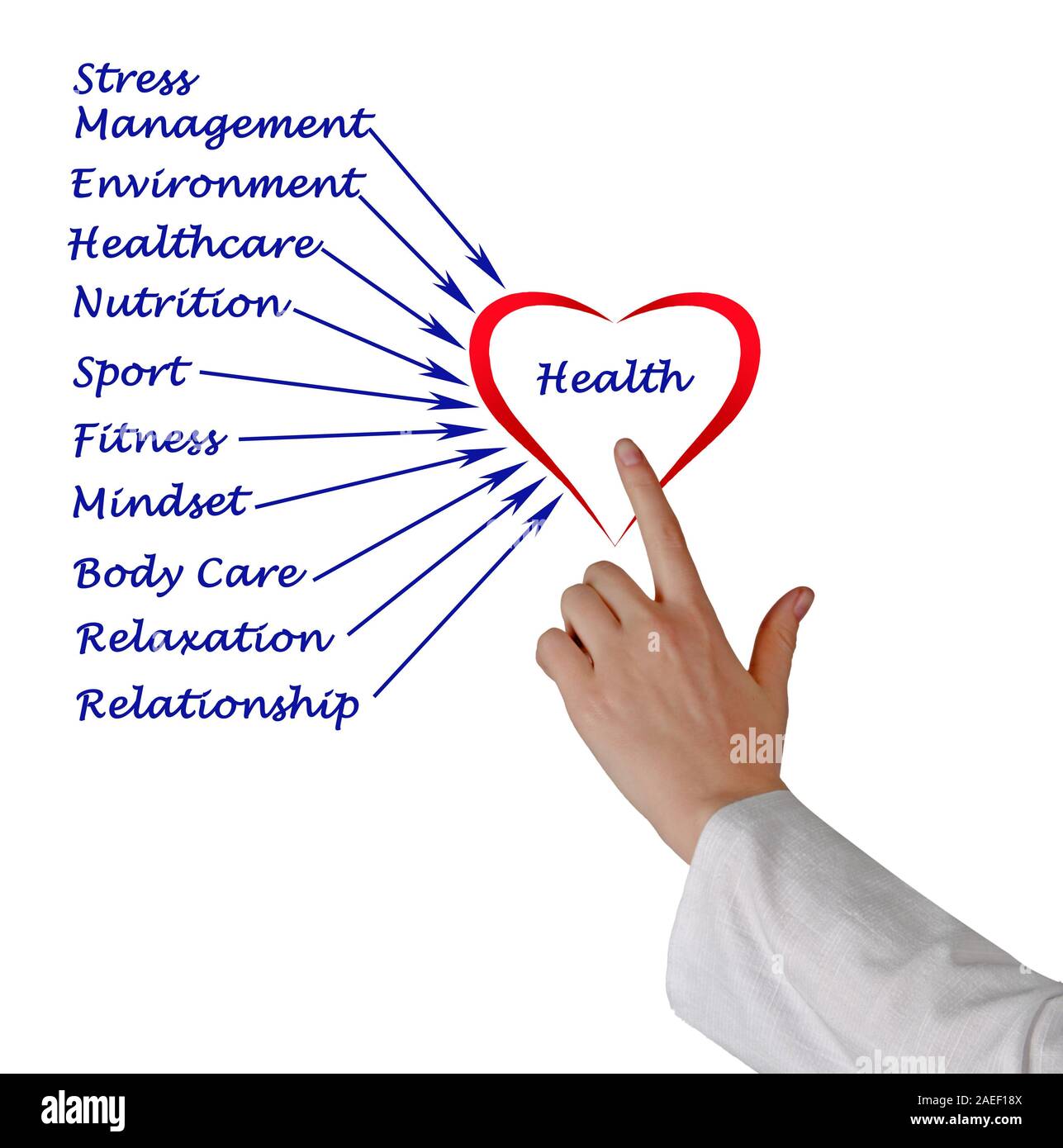 Diagram of health Stock Photo - Alamy