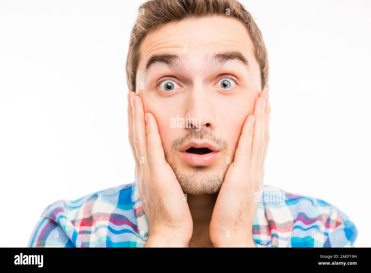 Surprised man candid hi-res stock photography and images - Alamy