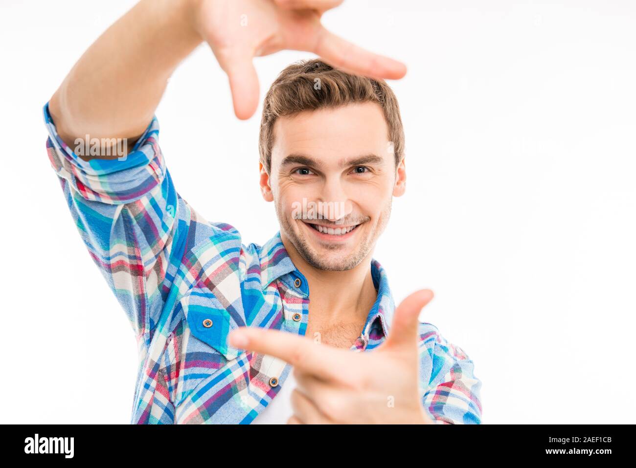 Framing view with the fingers hi-res stock photography and images - Alamy