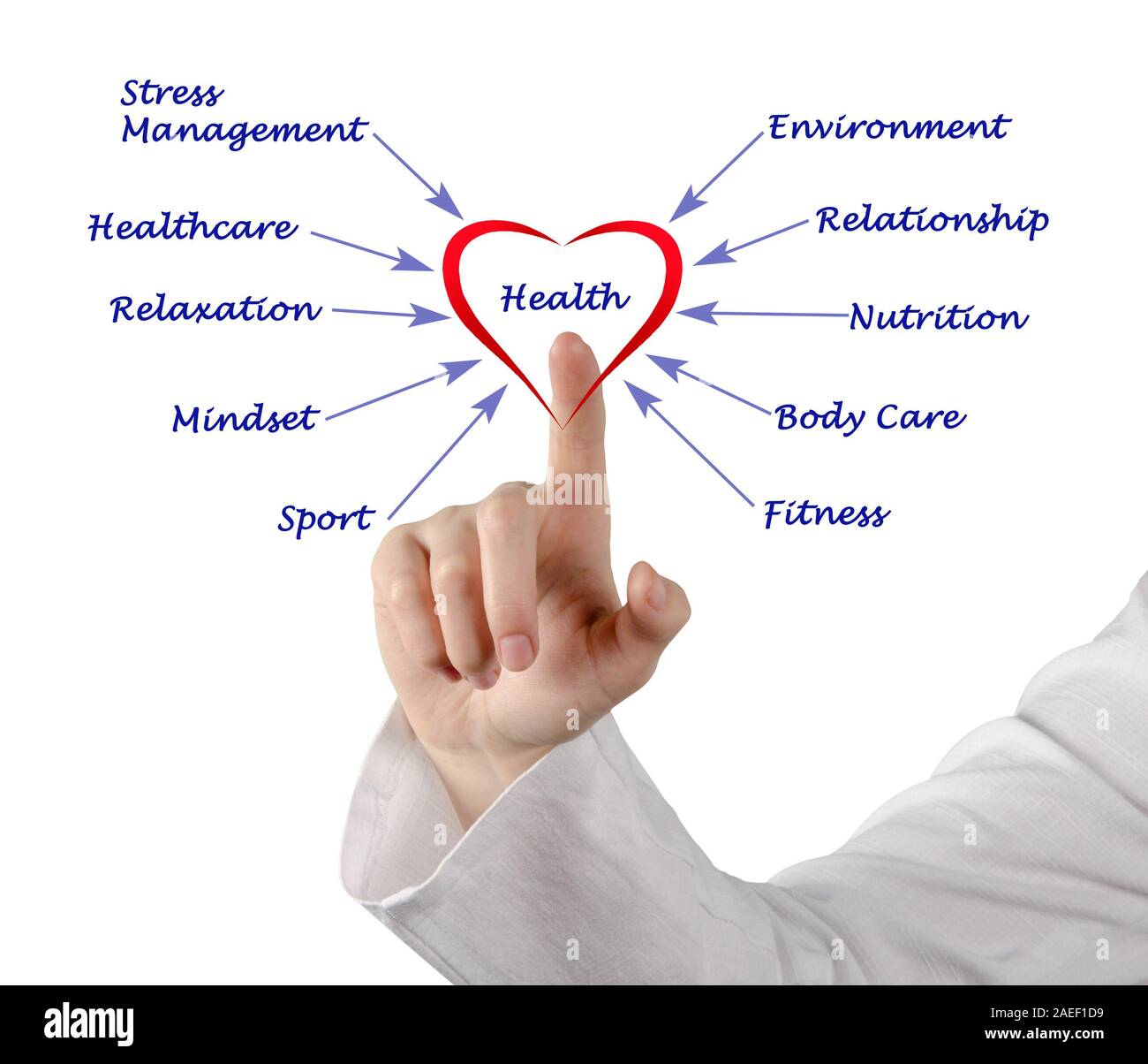 Diagram of health Stock Photo - Alamy