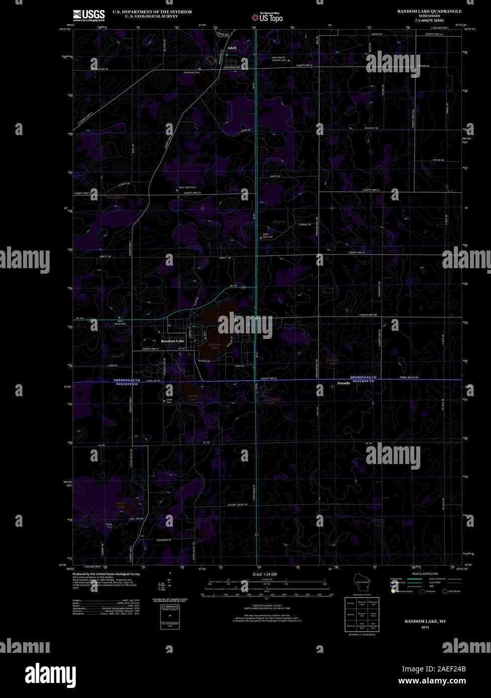 Map of random lake hi-res stock photography and images - Alamy