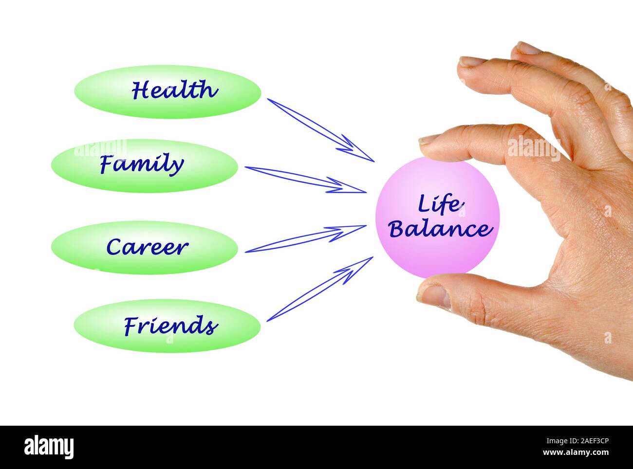 Diagram of life balance Stock Photo - Alamy