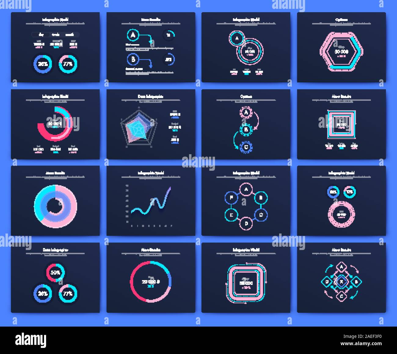 Big set of infographics elements. EPS10. Infographic for brochure, web ...