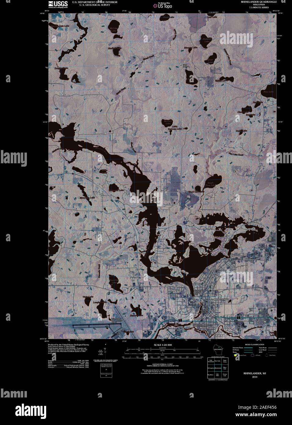 Map of rhinelander hi-res stock photography and images - Alamy