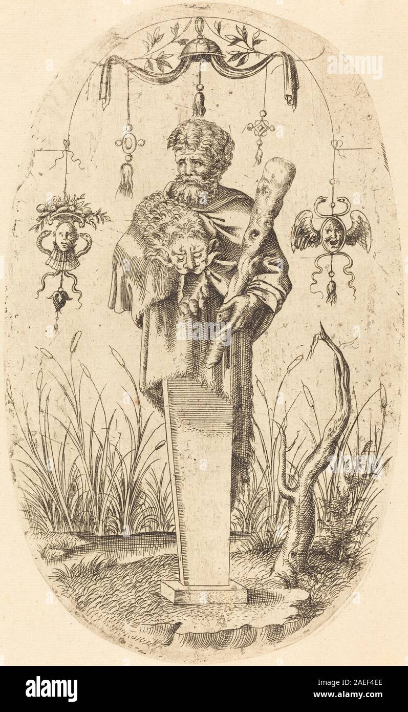 Jean Mignon, Hercules with His Club Hercules with His Club Stock Photo ...