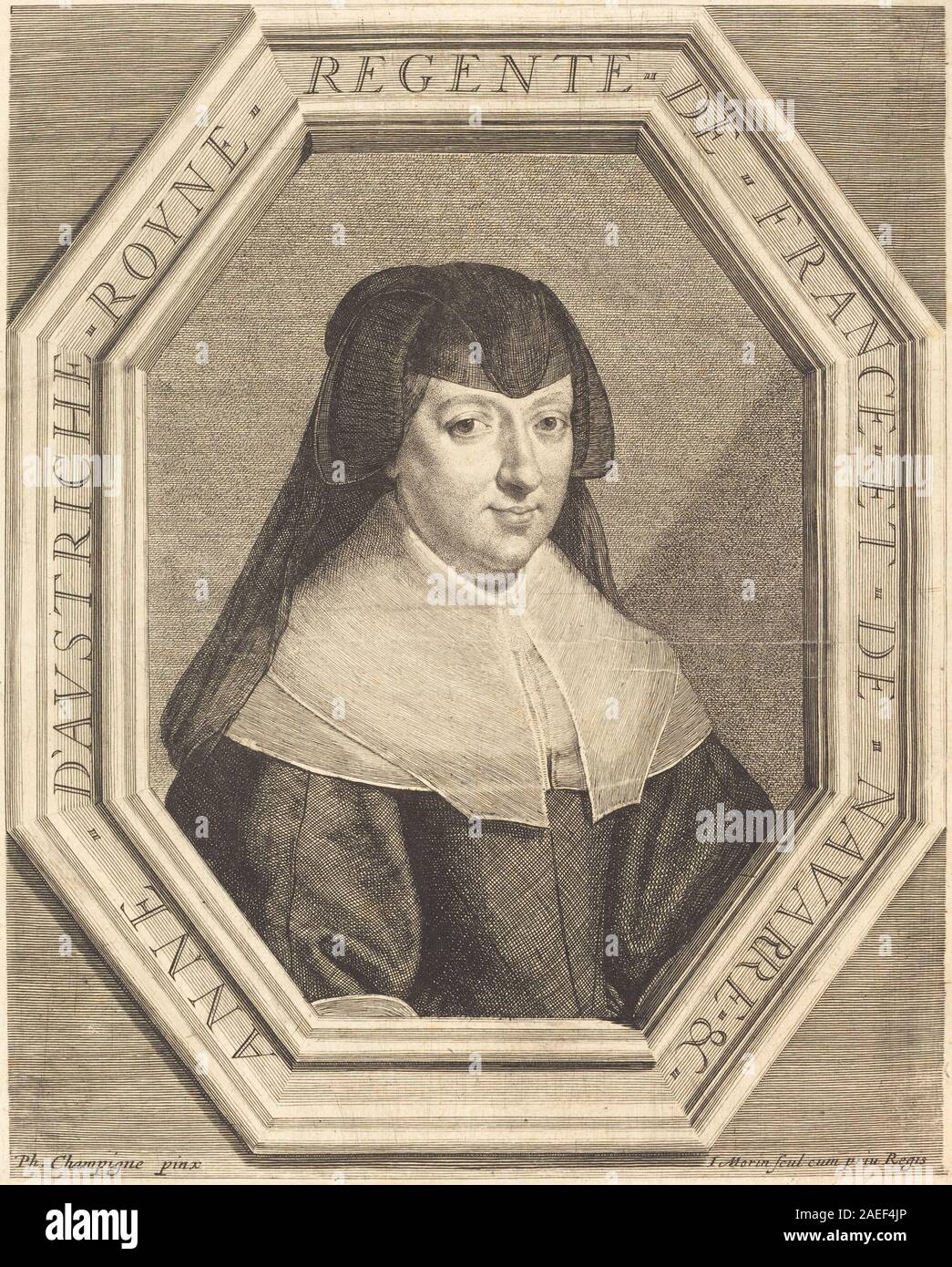 Jean Morin after Philippe de Champaigne, Anne of Austria Anne of ...