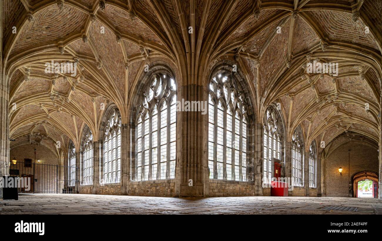 Gothic abdy complex in Middelburg, Zeeland in the Netherlands with ...