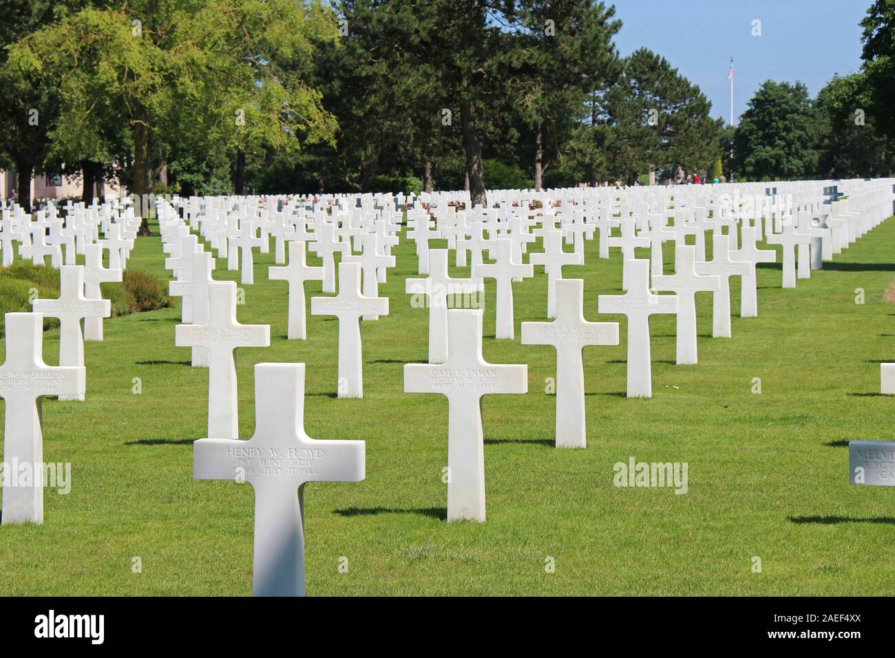 american military cemetery in normandy (france Stock Photo - Alamy