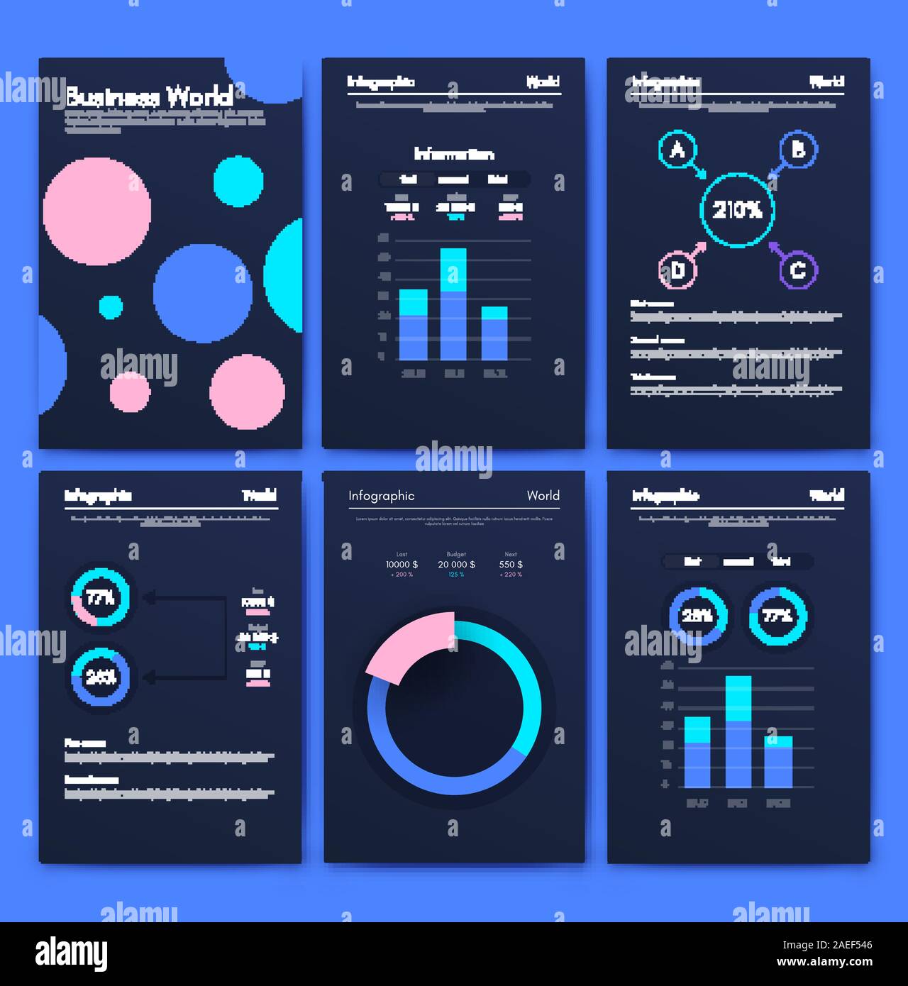 Modern infographic vector elements for business brochures. Use in ...