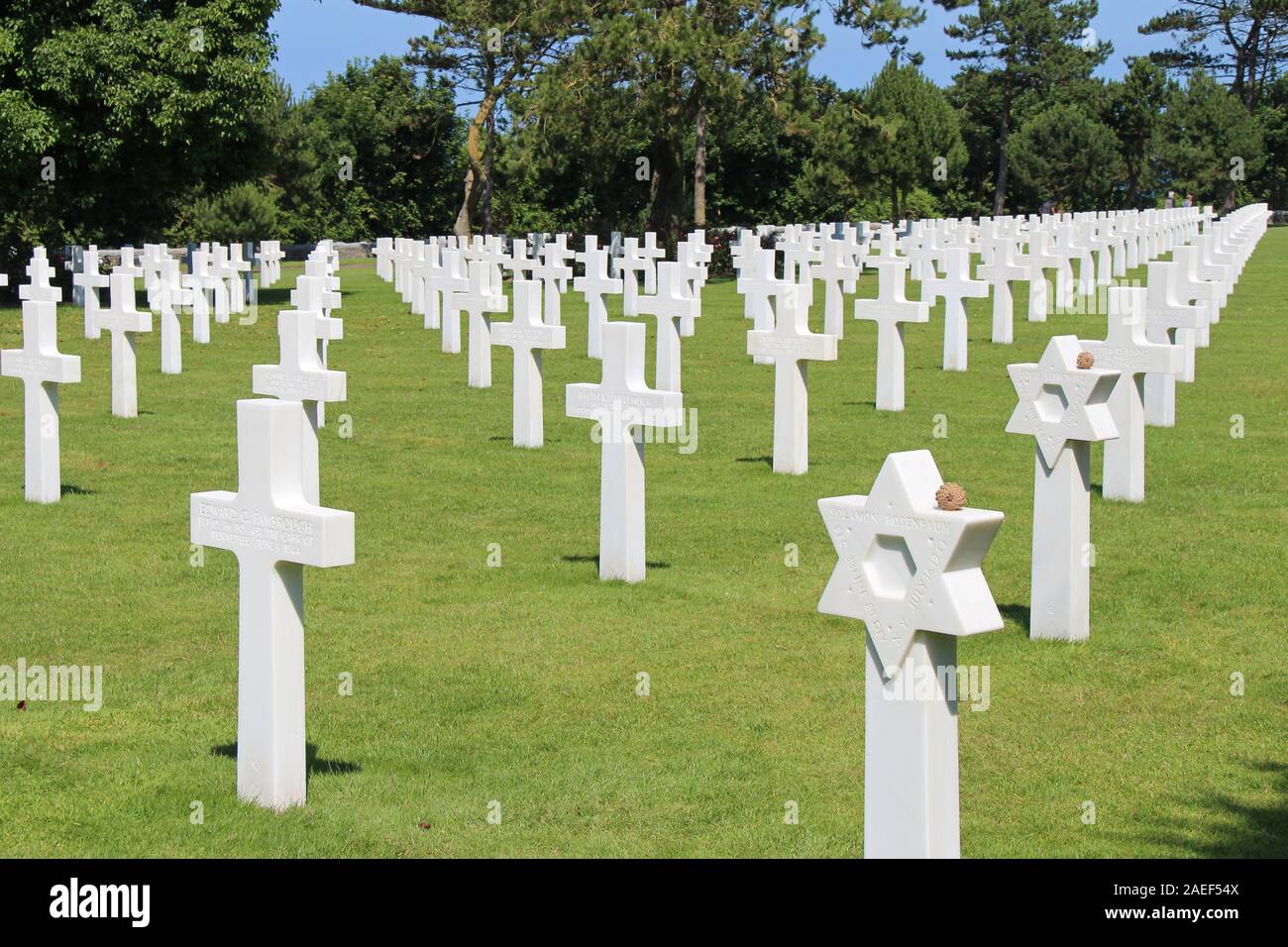 american military cemetery in normandy (france Stock Photo - Alamy