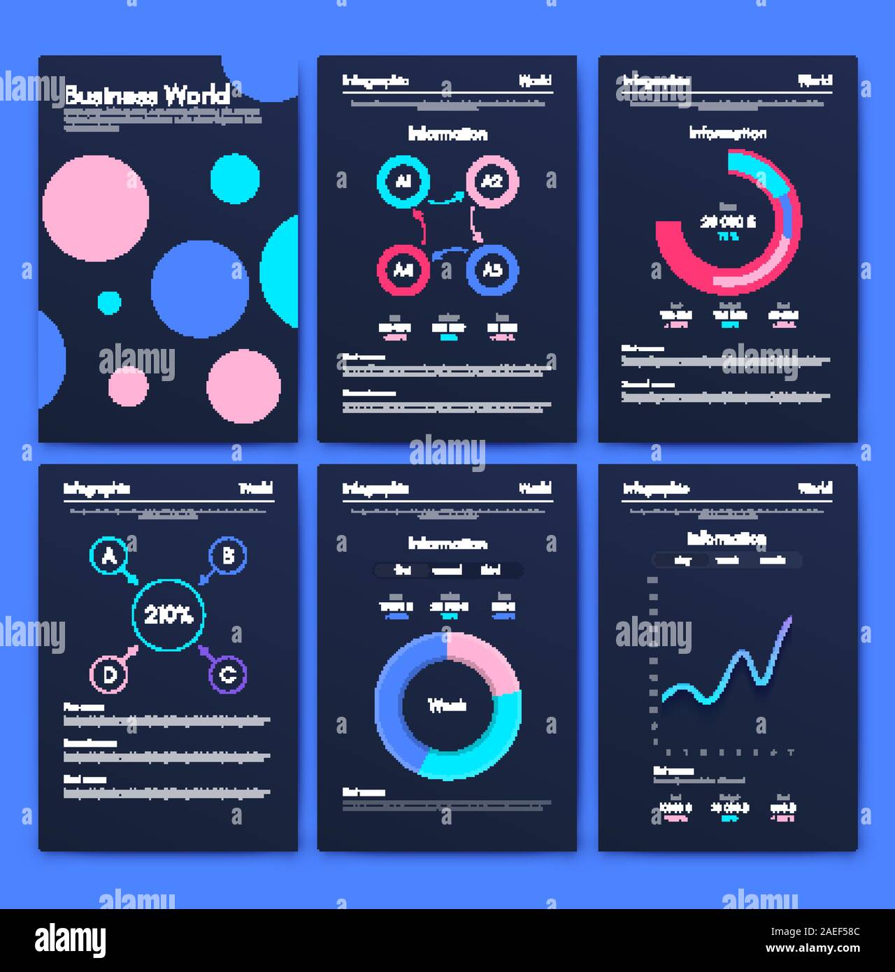 Modern infographic vector elements for business brochures. Use in ...