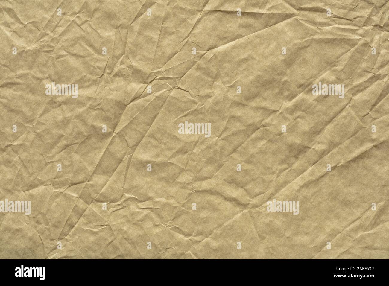 Crumpled paper background in brown color for your greeting card Stock ...