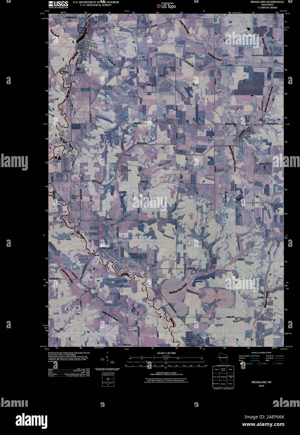 Map of ridgeland hi-res stock photography and images - Alamy