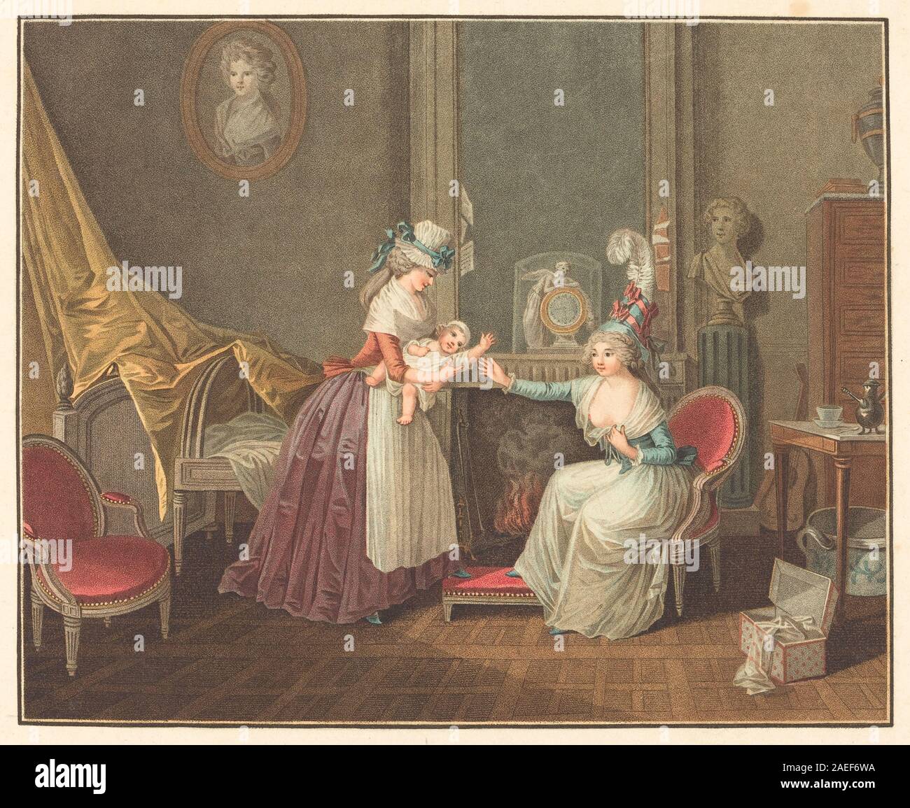 Jean-Baptiste Mallet after Henri Nicolas van Gorp, Le dejeuner de ...