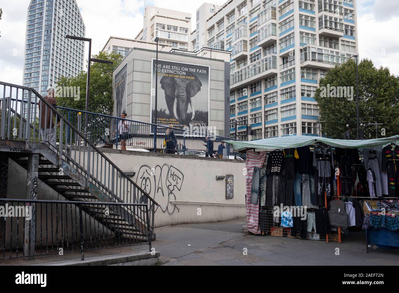 Elephant and Castle in London, UK. The area is now subject to a master ...